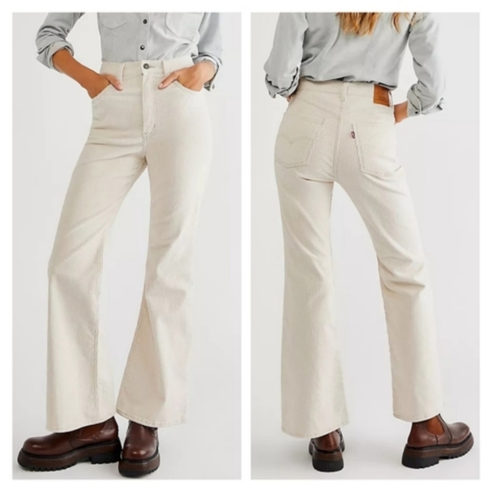 Levi's 70's High Rise Flare Corduroy Jeans Pants - Gem
